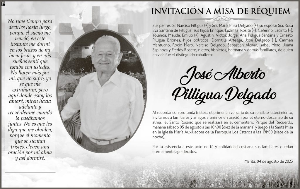 SR. JOSE ALBERTO PILLIGUA DELGADO – La Marea SR. JOSE ALBERTO PILLIGUA DELGADO – La Marea